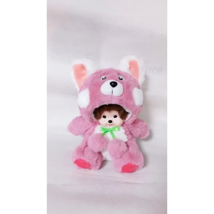 Raton laveur pink Monchichi 20CM Poupée en peluche kawaii Monchichi ...