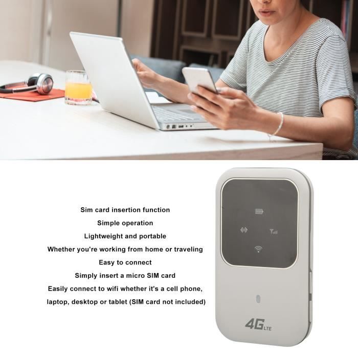 Mini Routeur Portable Lte Routeur Wifi, Point D'Accès Wifi Mobile 4G ...
