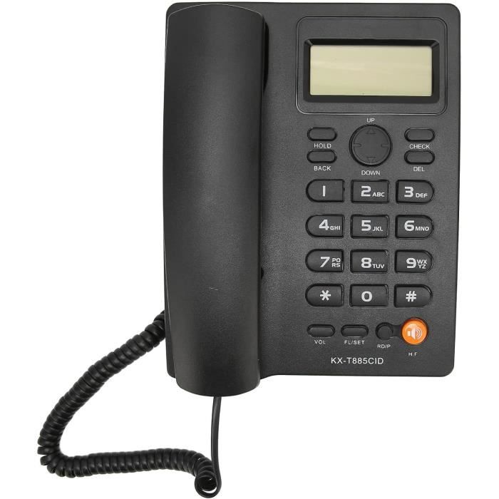 Téléphone Filaire, Téléphone De Bureau Avec Identification De L'Appelant, Fonction De Mise En ...