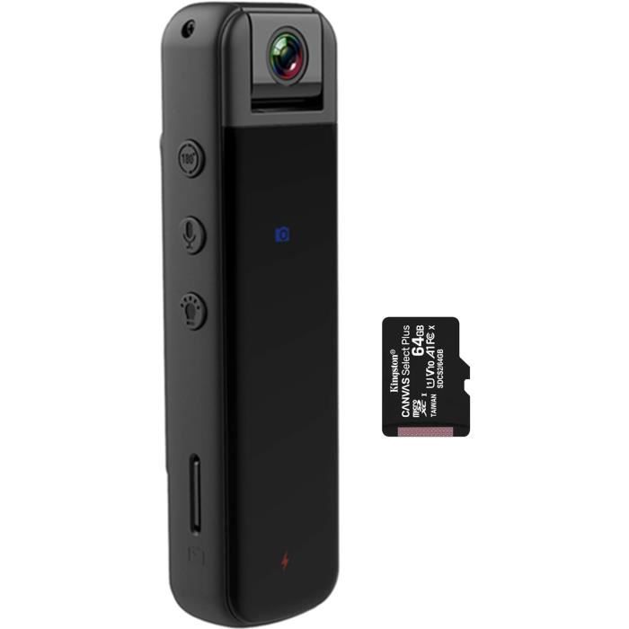 Bodycam Mini Stylo 1080P Hd Bodycam Petite Caméra De Poche Avec Audio ...