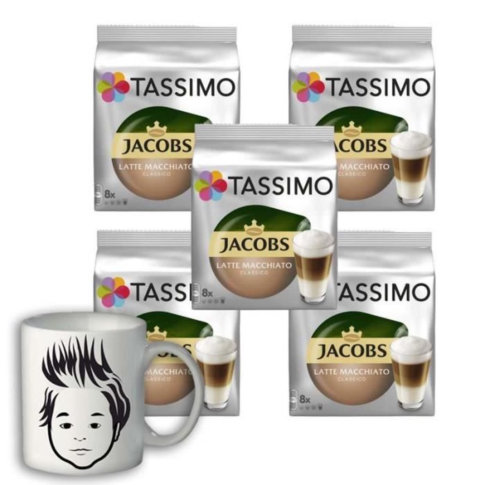 5 Tassimo Jacobs Latte Macchiato + Mug - Cdiscount Au quotidien