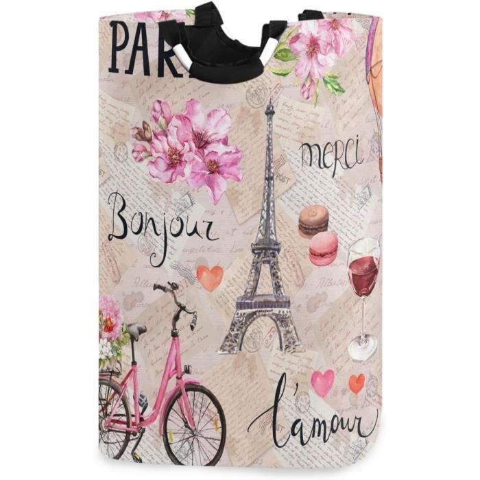 Panier À Linge Pliable - Tour Eiffel De La France Paris - Panier À ...