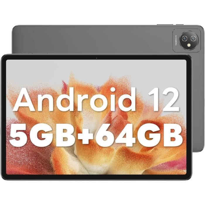 Tablette Android 12, Tab 7 Wifi Tablet 10 Pouces 3 Go Ram +64 Go Rom(1 To Extensible), 6 580 Mah ...