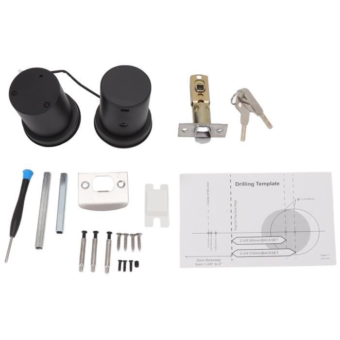 YOSOO serrure de porte Bluetooth 4‑6V Boule Poignée D'empreintes ...