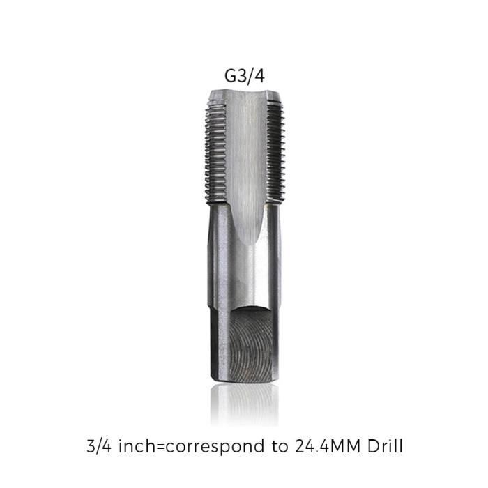 FILIERE - BUSE DE FILAGE - TARAUD,Tap.5--tuyau conique BSP, filetage de vis en métal 1-8 "1-4" 3 ...