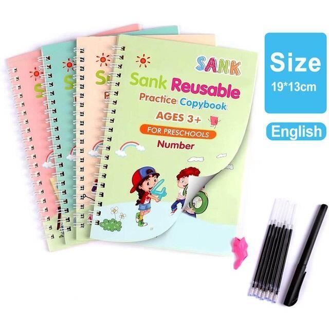 CAHIER,4 English notebooks--Écriture et correction livre enfant ...