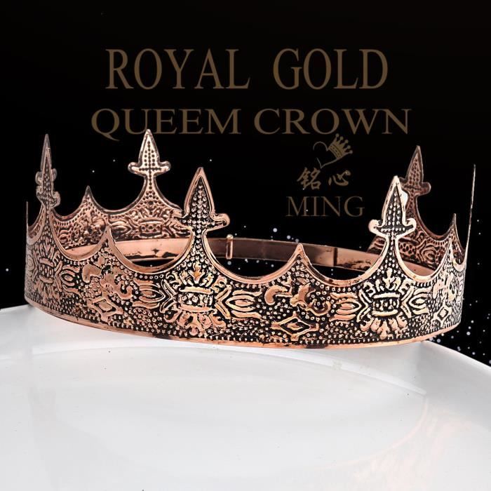 DIADEME,Brown color--Couronne de roi Royal Vintage pour hommes, style ...