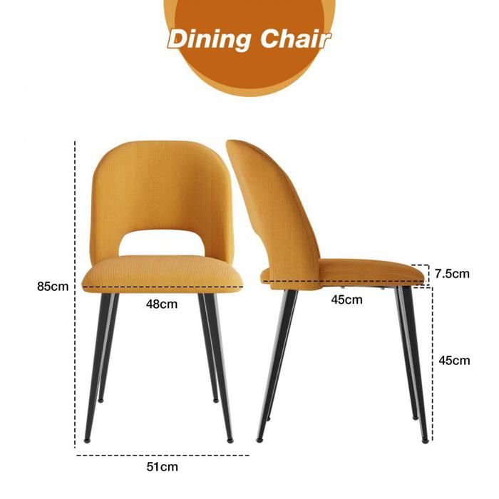 MIPAN.Chaises Salle à Manger Lot de 6 - Chaises de Salle à Manger en ...