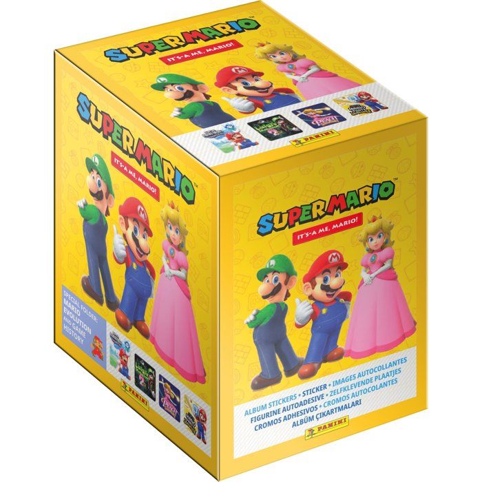 Boîte en métal - PANINI - Super Mario 2 - 36 pochettes - 180 stickers ...