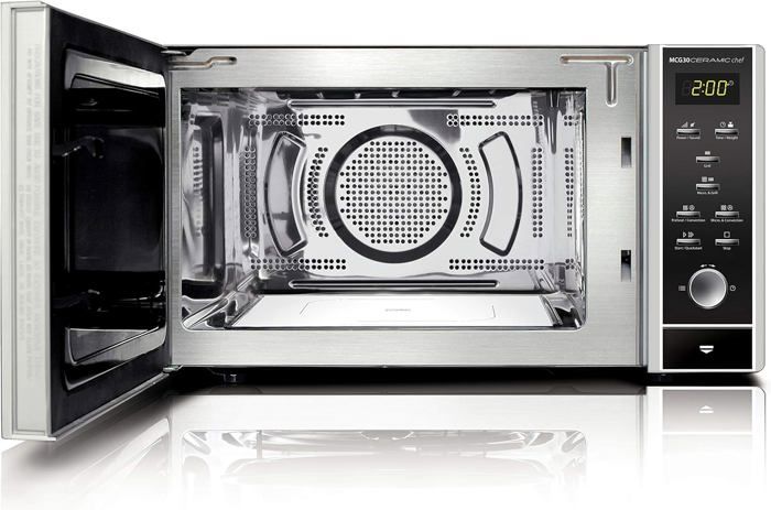 Micro-Ondes Mcg30 Ceramic Chef 3 En 1 Avec Grill + Air Chaud 2100W 30L ...