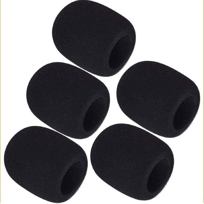 5 pack Bonnette Micro Mousse Mic Microphone à Main Couverture de Pare ...