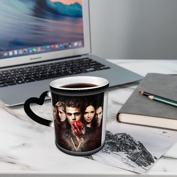 Tasse à café Vampire Diaries Stefan Salvatore Damon Salvatore - Noir ...
