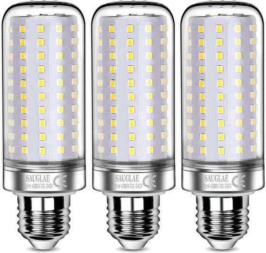 Ampoules LED 26W quivalent 200W Ampoule Incandescente 3000Lm 4000K Blanc Neutre Ampoules E27 Vis ...