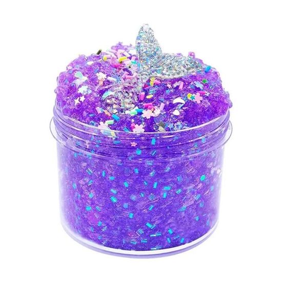 Kit de slime - Violet - 70ml - Super doux - Non collant - Pour enfants ...