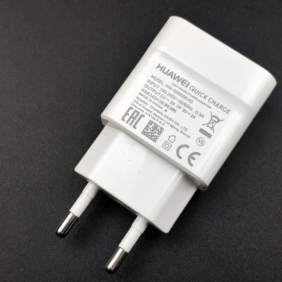 Chargeurs,Chargeur d'origine Huawei P30 Lite chargeur rapide 9 V-2A ...