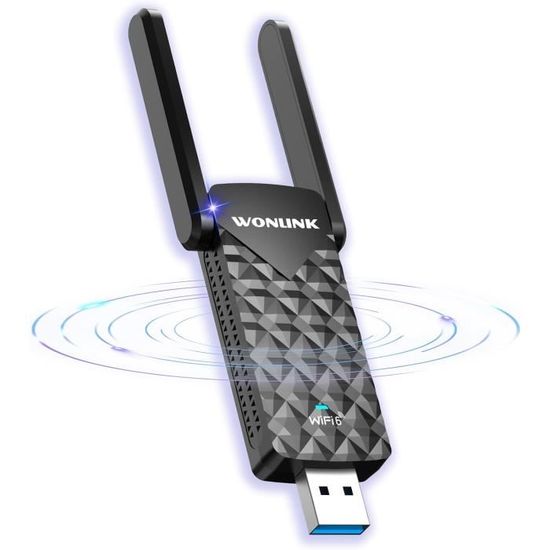 Clé Wifi 6 USB Puissante NEWFAST AX1800 Mbps Adaptateur USB Double ...