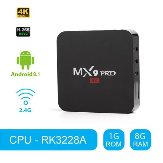 Mini Android TV Box Android 9.0 TV Box Amlogic S905X Quad-Core 1 Go ...
