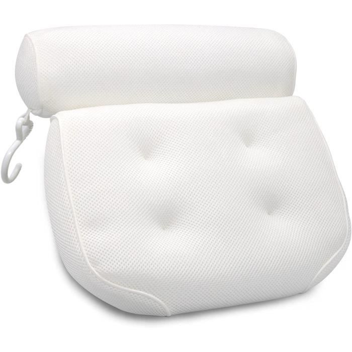 Coussin de Bain avec 4 Ventouses Avec Technologie 4D Air Mesh Convient ...