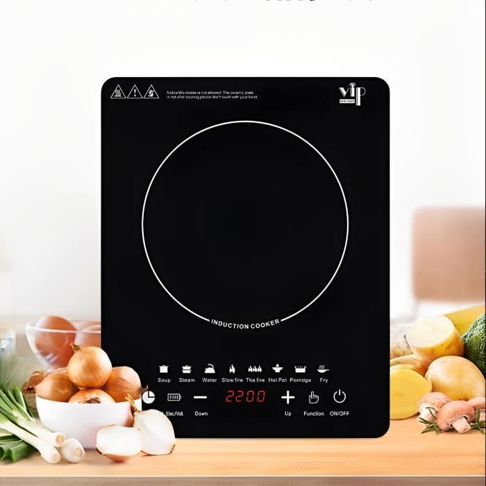 Tables de Cuisson Portable Puissance de 2200W réglable sur 10 niveaux ...