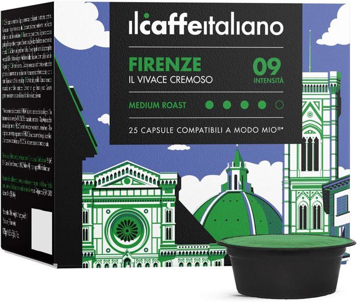 Il Caffè Italiano Capsules Lavazza A Modo Mio Compatibles Firenze 120Pcs|Capsules Compatibles A ...