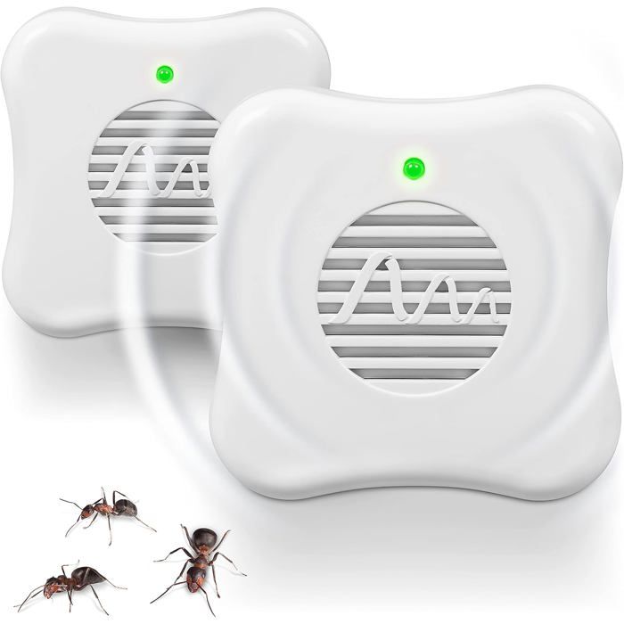 Repulsif Anti Fourmis À Ultrasons Anti Fourmis pour Maison 2 Pièces ...