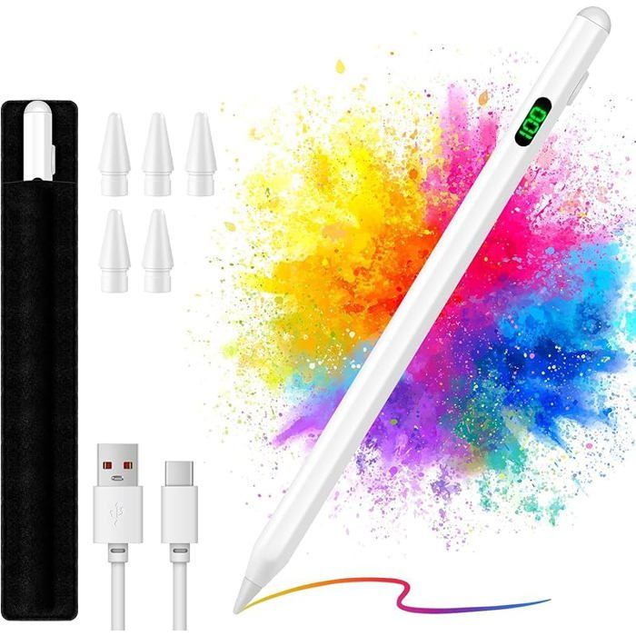 Stylus for iPad 2018, Pencil for iPad with Quick Charge USB C, Power ...