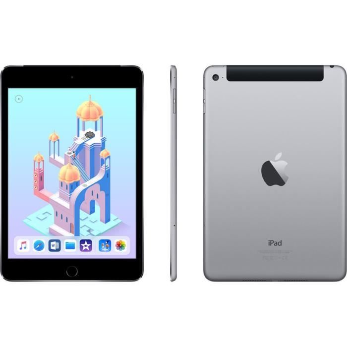 Apple iPad Mini 4 Wi-Fi Mini 4 Wi-Fi + Cellulaire 4G 32GB Space Gray ...