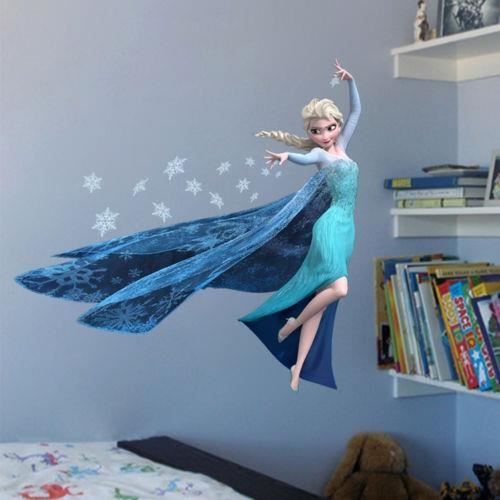 Sticker mural elsa la reine des neiges - Cdiscount Maison