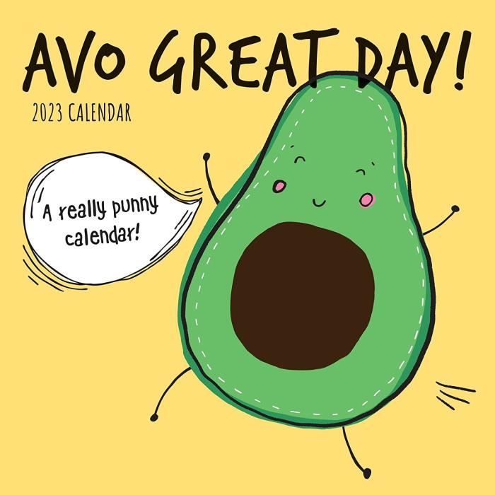 Calendrier Mural 2023 – Avo Great Day, 30 x 30 cm, vue mensuelle, 16 ...