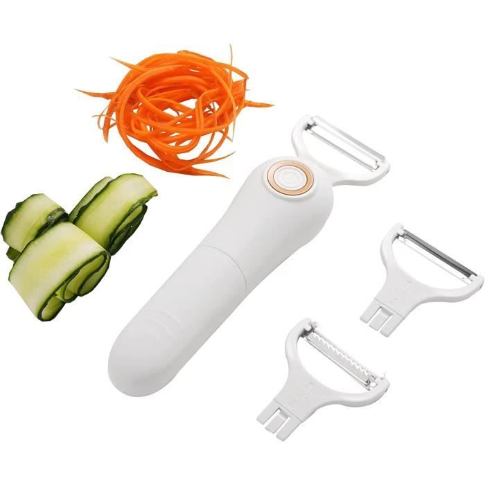 Éplucheur Électrique Fruits et Légumes, Acier Inoxydable Éplucheur ...