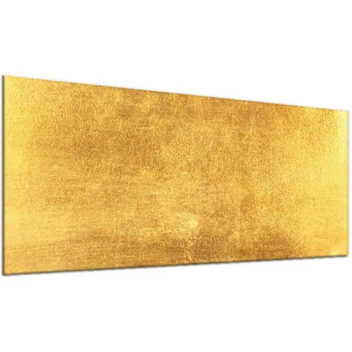Plaque vitrocéramique 90 x 52 cm 1 pièce Texture Or Plaque de ...