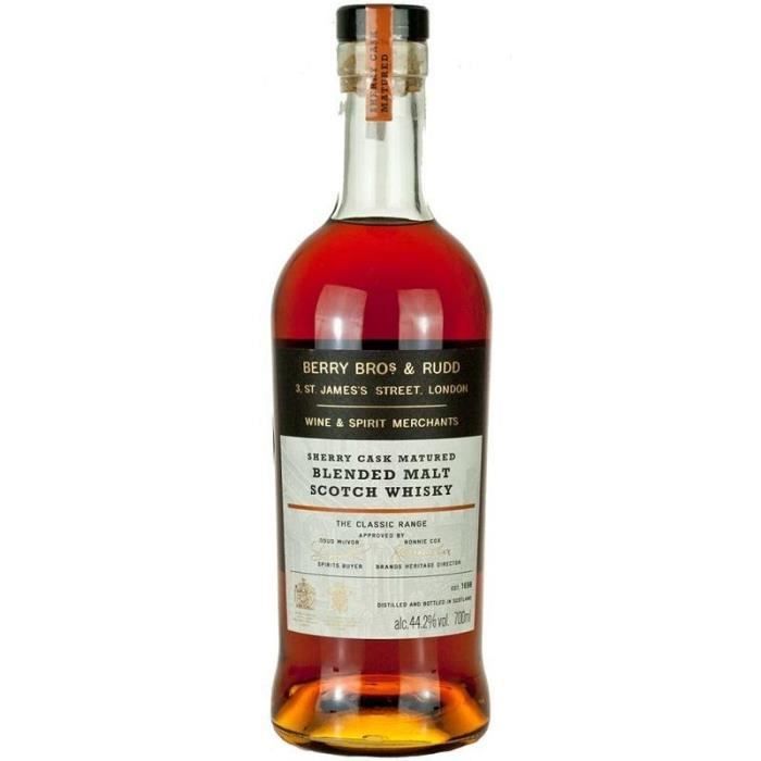 BERRY BROS. & RUDD SHERRY CASK MATURED BLENDED MALT SCOTCH WHISKY 70 CL ...