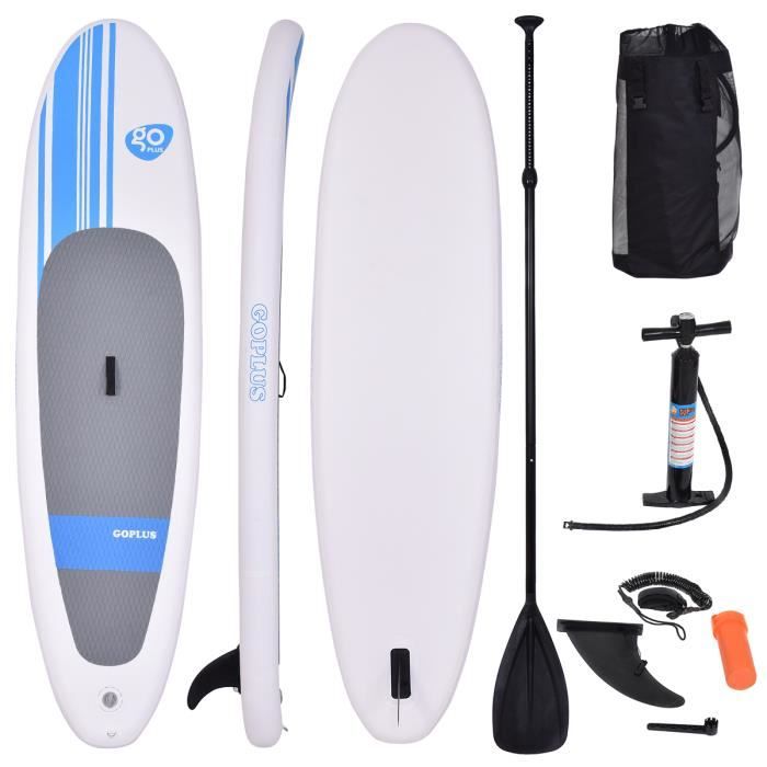 COSTWAY Stand Up Paddle Gonflable Paddleboard Planche de Surf Ensemble ...