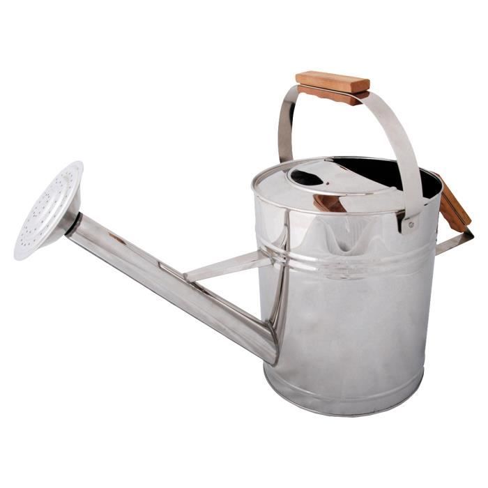 Arrosoir en acier inoxydable - ESSCHERT DESIGN - Arrosoir - Gris - 8 l ...