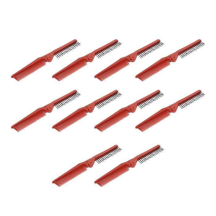 ESTINK peigne de poche pliant Peigne Pliant de Poche, Peigne de Rouge à ...