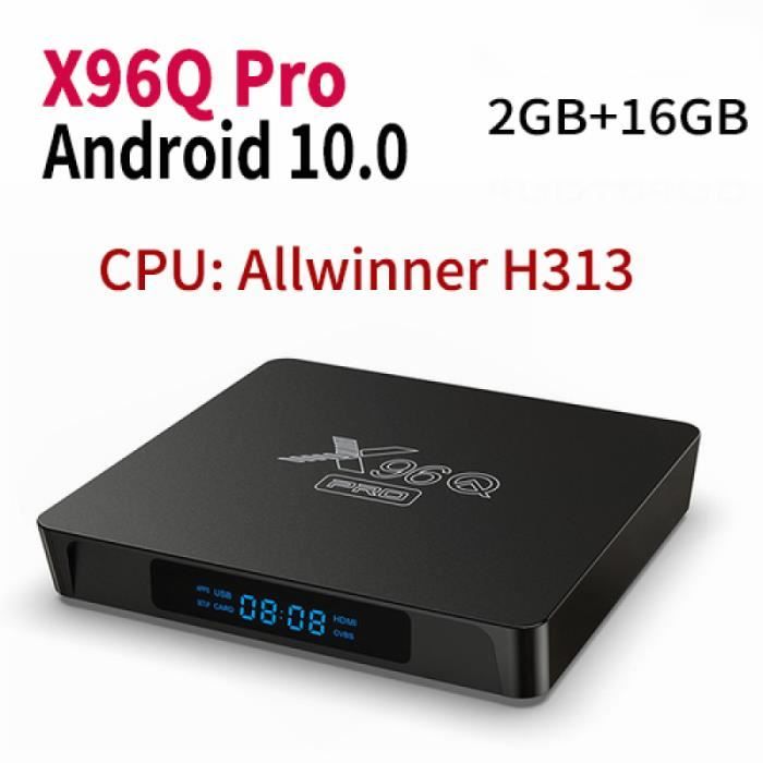 X96Q pro Android TV Box Android 10.0 TV Box AllWinner H313 boitier iptv ...