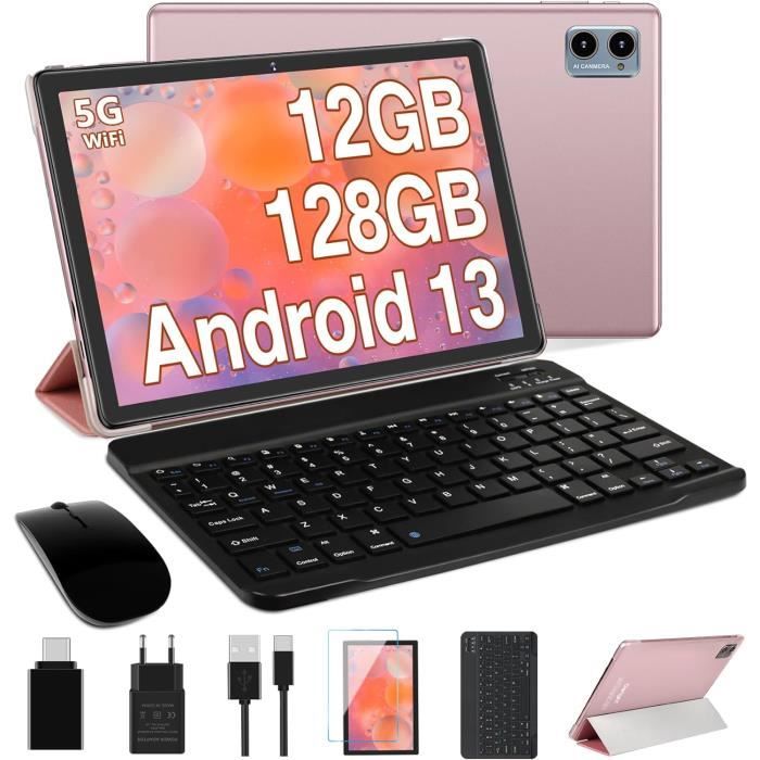 2024 Fhd Tablette Tactile 10 Pouces Android 13 12Go Ram+128Go Rom (Tf 1 To),Avec 5G Wifi, 8 C ...