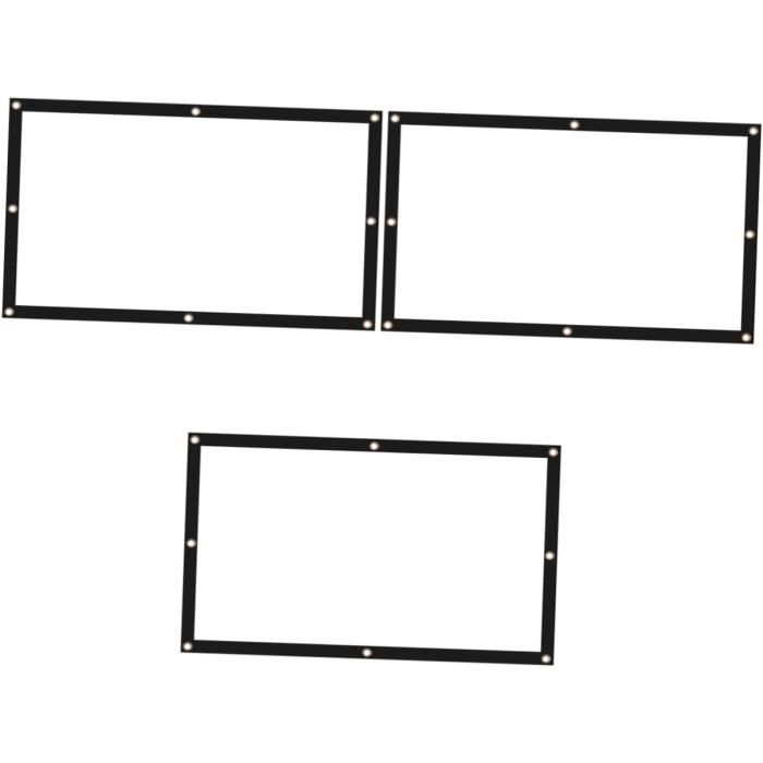 3 Pièces 150 Écran De Projection Écran Du Projecteur Vers Le Bas 150 ...