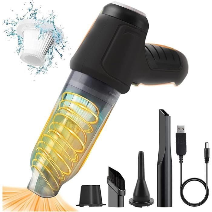 Mini Aspirateur À Main Puissant, 12000Pa Haute Puissance Et Charge Usb Depoussierant Electrique ...