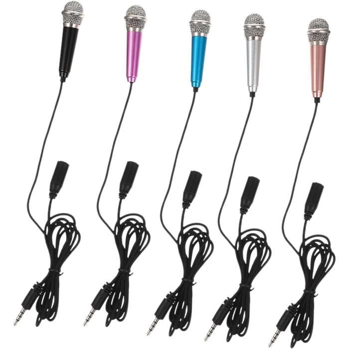 5 Pièces Mini Microphone Mini Usb Microphone Studio Microphone ...