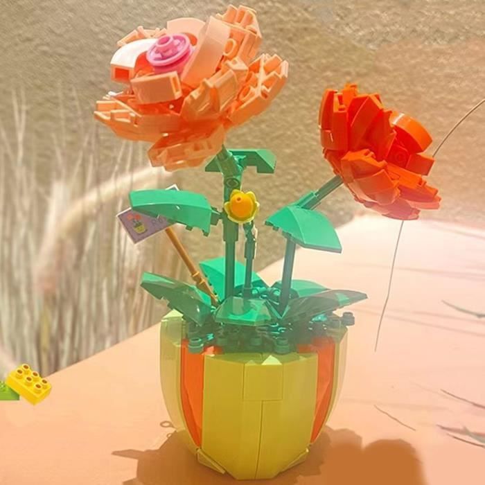 Bloc de construction Pot Plant Educational Lifelike Colorful Beautiful ...
