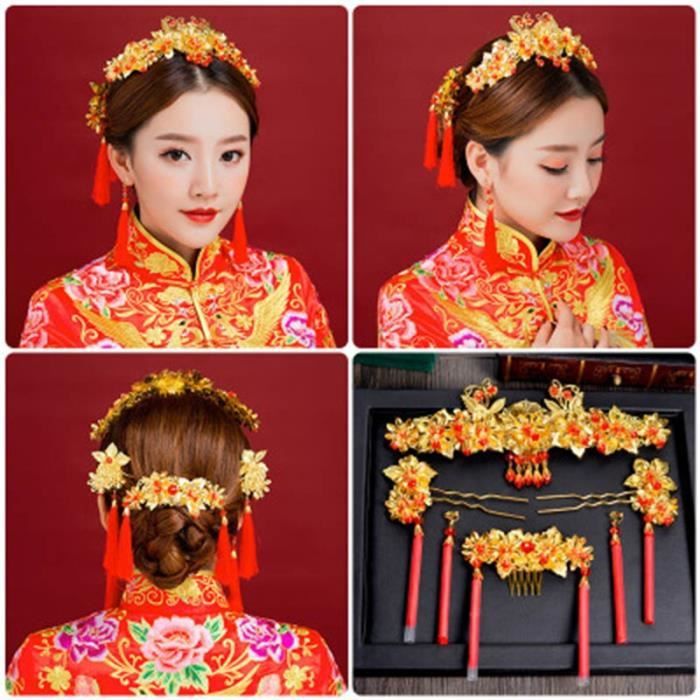 L -Accessoires pour cheveux traditionnels chinois,Style Vintage,coiffe ...
