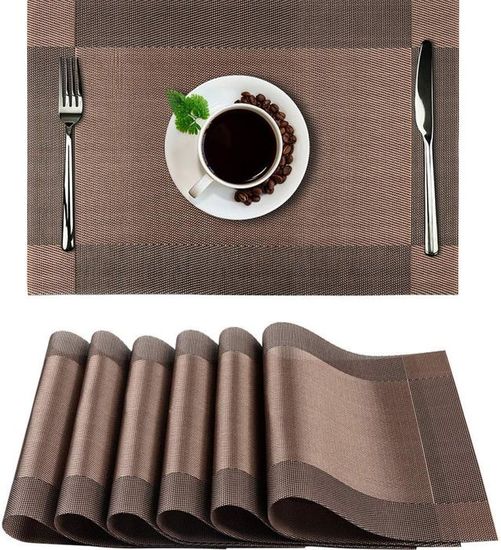 Sets De Table Et Chemin De Table Lot De 6 Set De Table Anti-Glissant En ...
