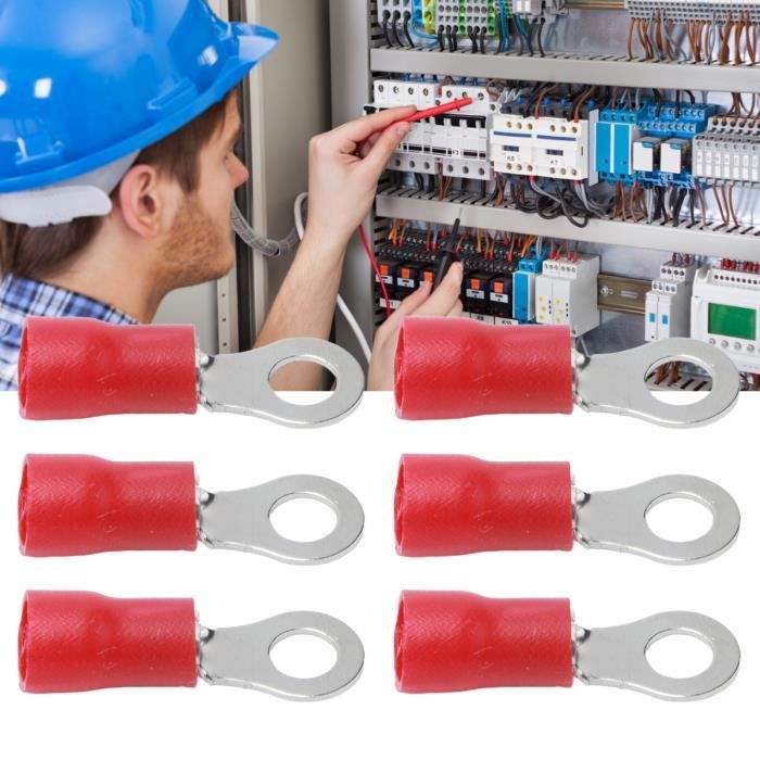 Borne À Sertir En Cuivre À Anneau 50 Pièces Anneaux Cosse À Sertir En Cuivre Cosses À Sertir ...