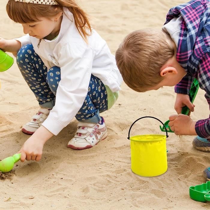 Seau De Plage Pliable,Seau De Plage Sandbox Avec Poignée - Équipement ...