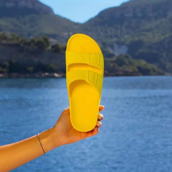 Sandales enfant Cacatoès Neon yellow fluo - Cdiscount Chaussures