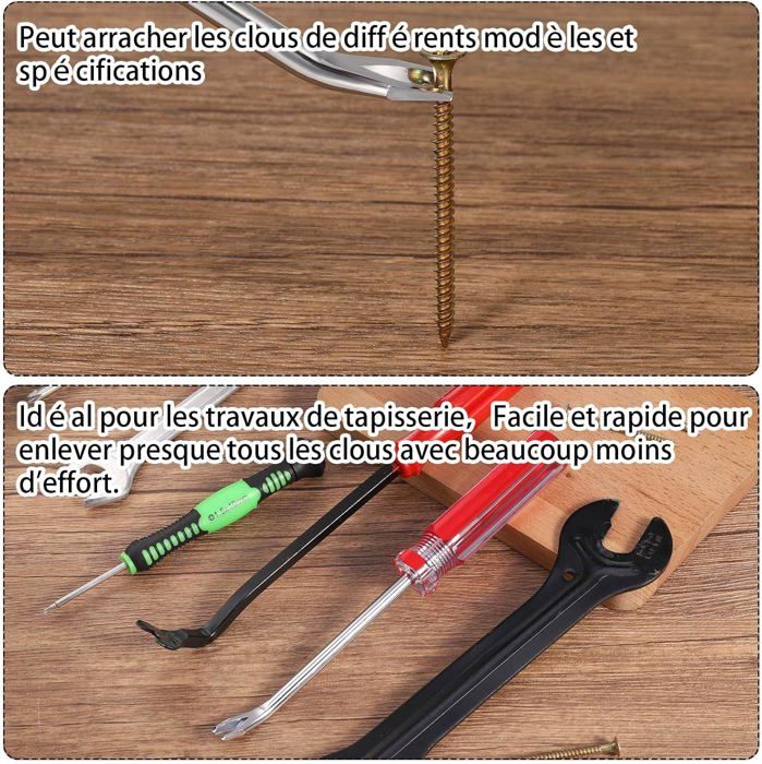 Kit de tire-clous Extracteur de clous en V de 3 mm Tack Lifter Arrache ...