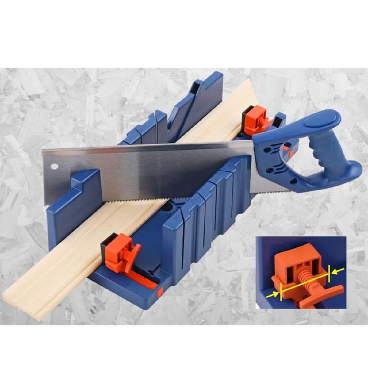 MSA Scie À Onglet 45° Avec Coffret De Rangement - Coupe D'Angle Stable ...