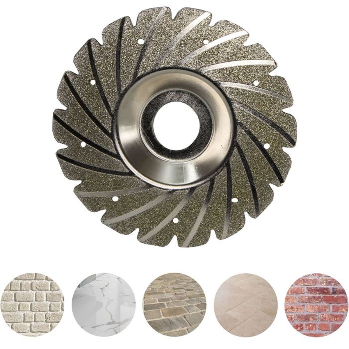 Disque Diamant Ø 115 mm - Précis pour Meuler et Couper - Pour Carrelage ...