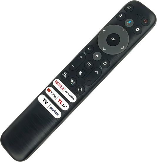 Rc813 Fmb2 Télécommande Vocale Remplacée --Fit Pour Tcl Qled 4K Smart ...